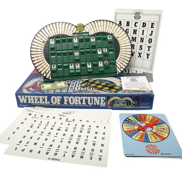 Pressman Games | Games | Vintage 985 Wheel Of Fortune Board Game Family ...